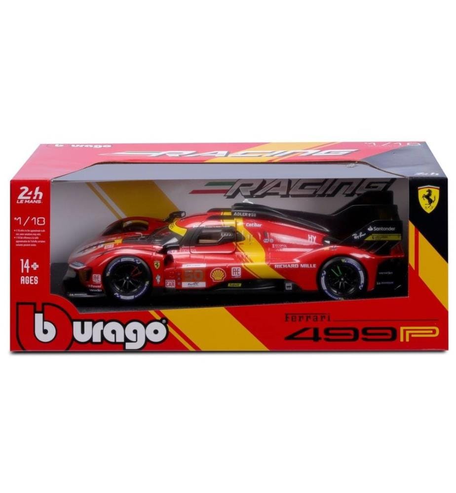 Burago Vintage Ferrari 499P LMH 2023 1/18 red - … | DeinDeal
