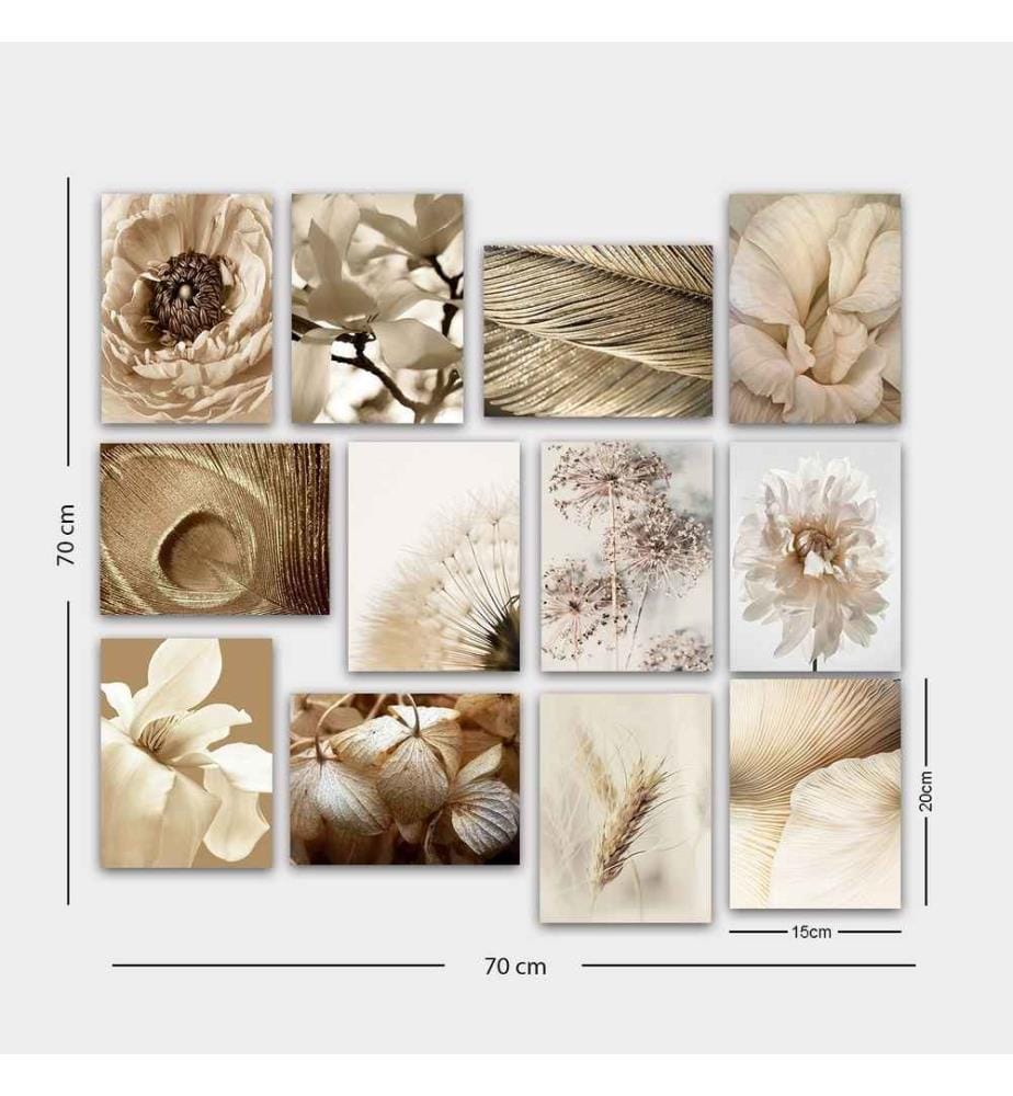 Wallxpert Decorative MDF Painting, 12 Pieces, Mu… | DeinDeal