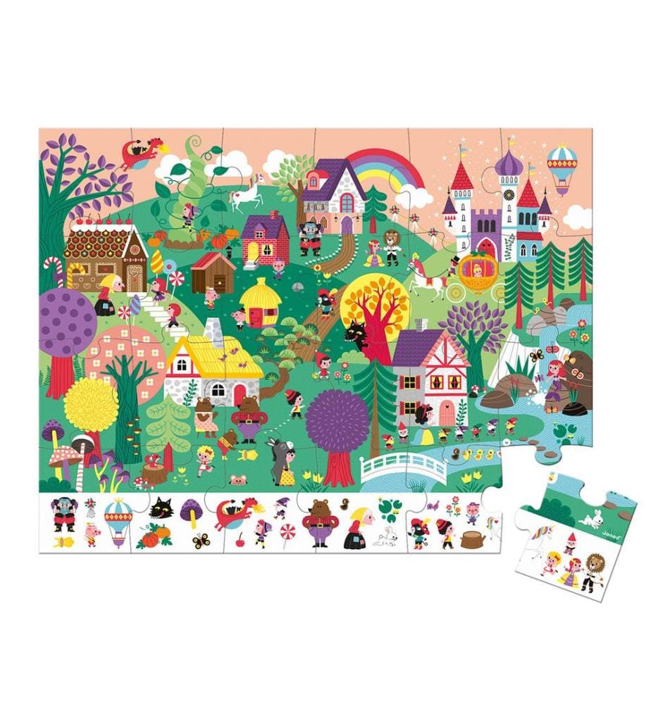 Janod Fairy tale puzzle with hidden object game | DeinDeal