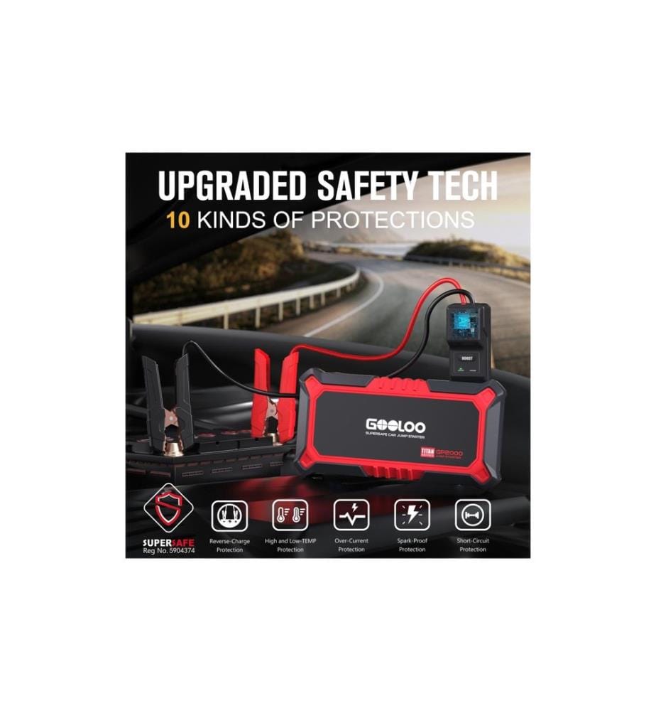 Gooloo - Batterie de démarrage GP2000 12 V, 2000A | DeinDeal