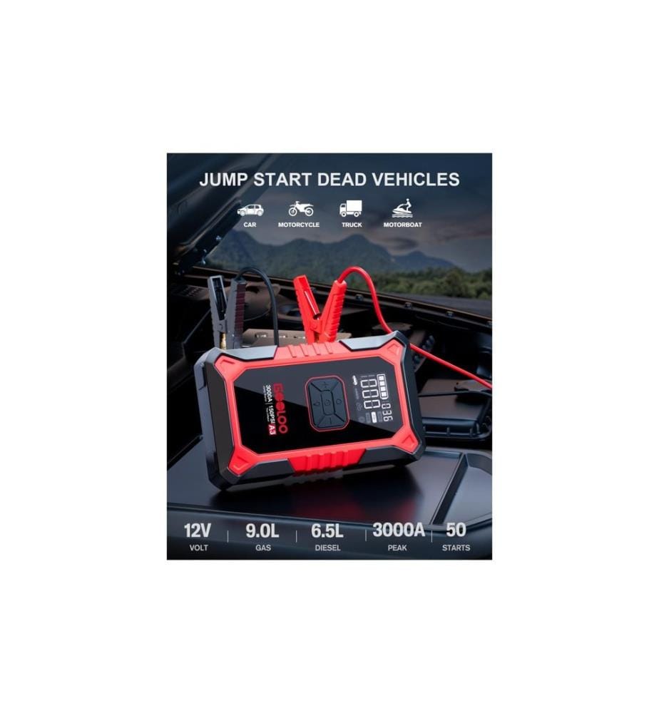 Gooloo - A3 Démarreur Jump/Compresseur 12 V, 300… | DeinDeal