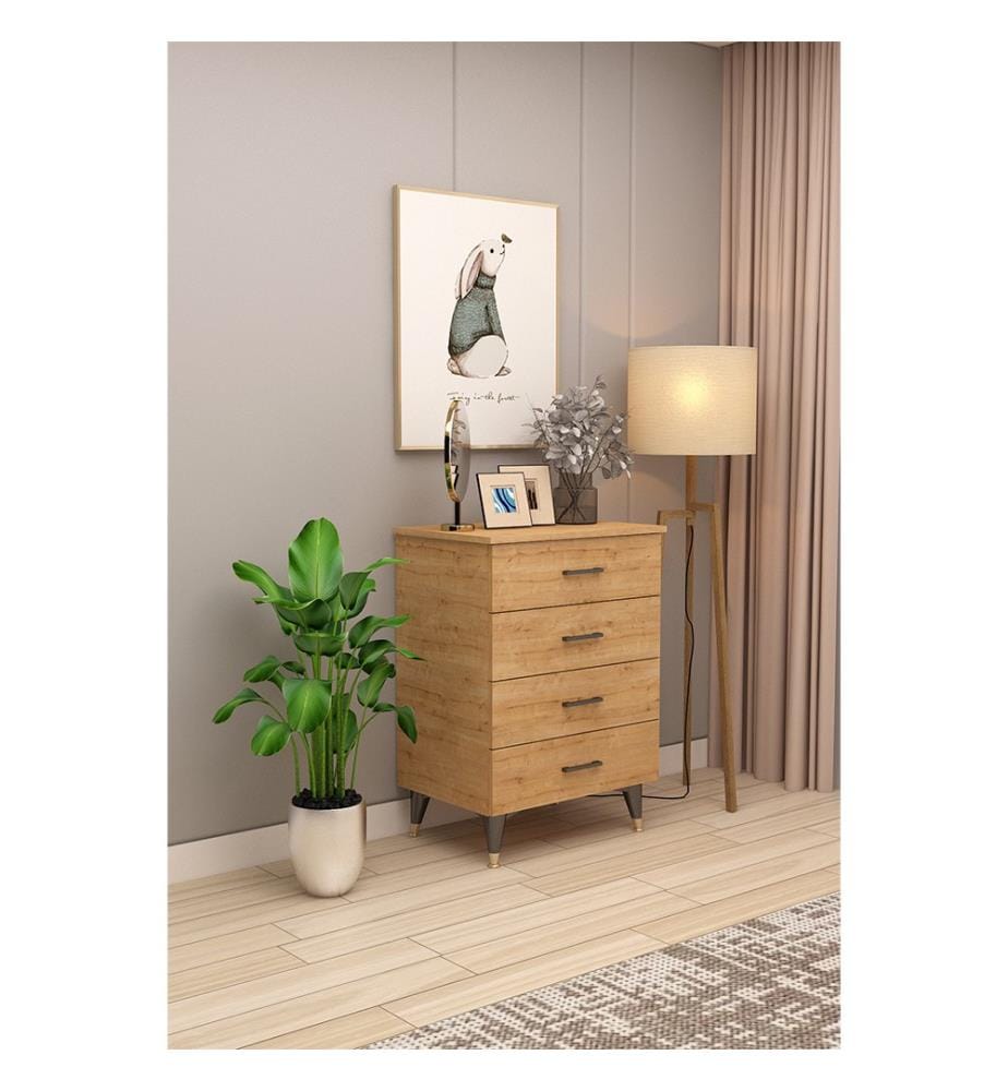 Bella Maison Dorella 4-Schubladen-Kommode Sapphi… | DeinDeal