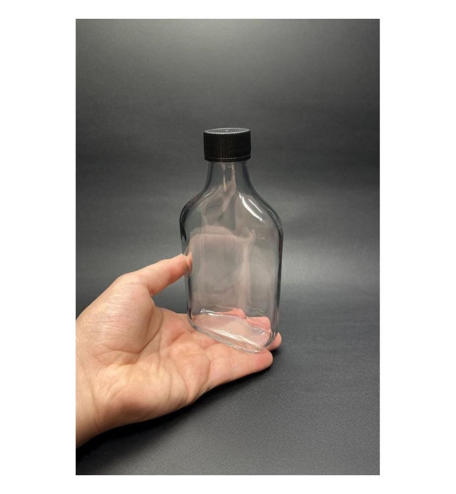 HERMIA Glasflaschenset, 3-teilig, transparent, s… | DeinDeal