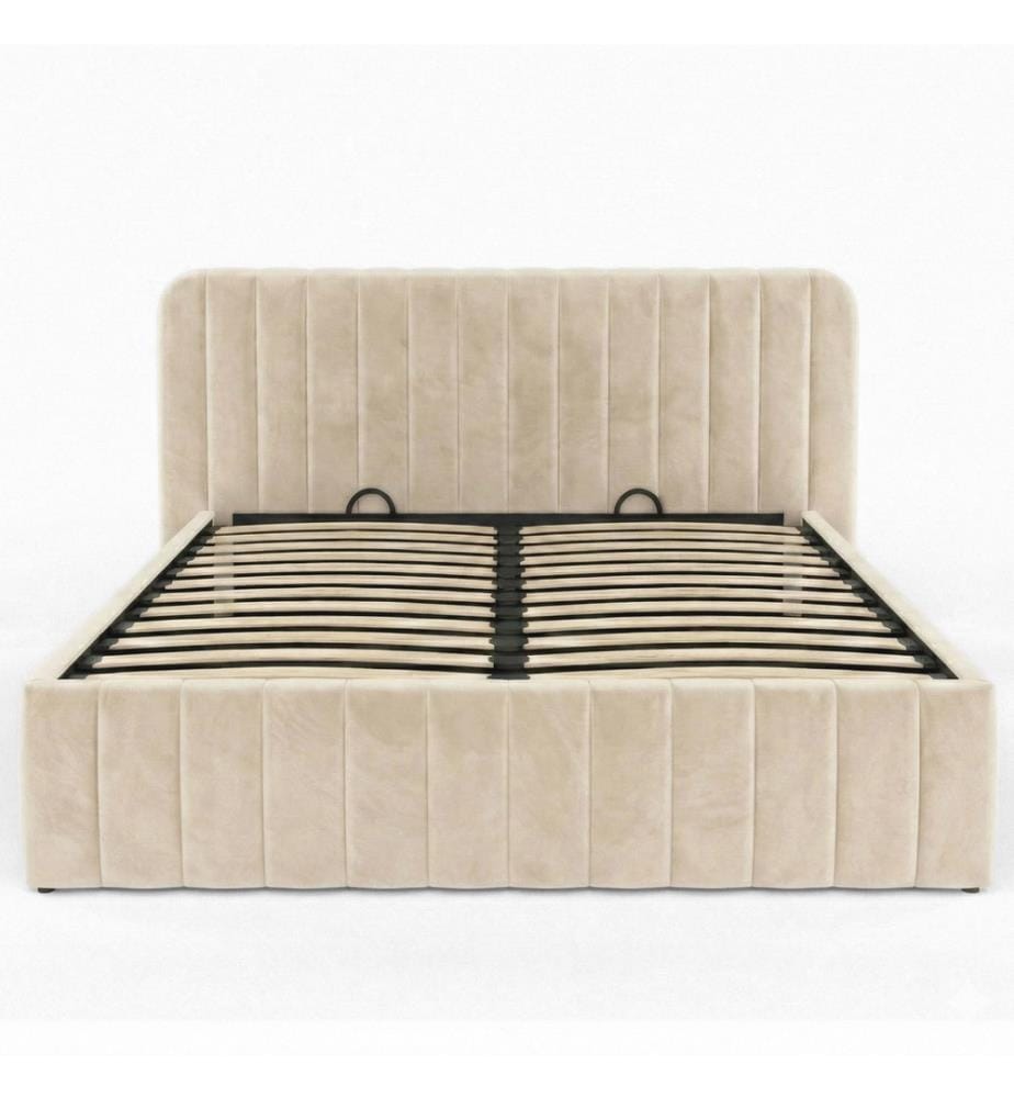 Idomya Boxspringbett Valentina aus Samt mit Bett… | DeinDeal