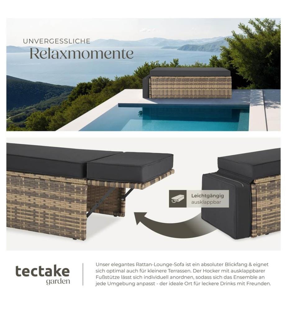 Rattan Lounge Korfu - natur | DeinDeal