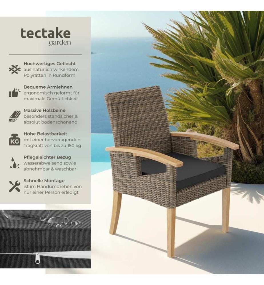 Rattan Stuhl Rosarno - natur | DeinDeal