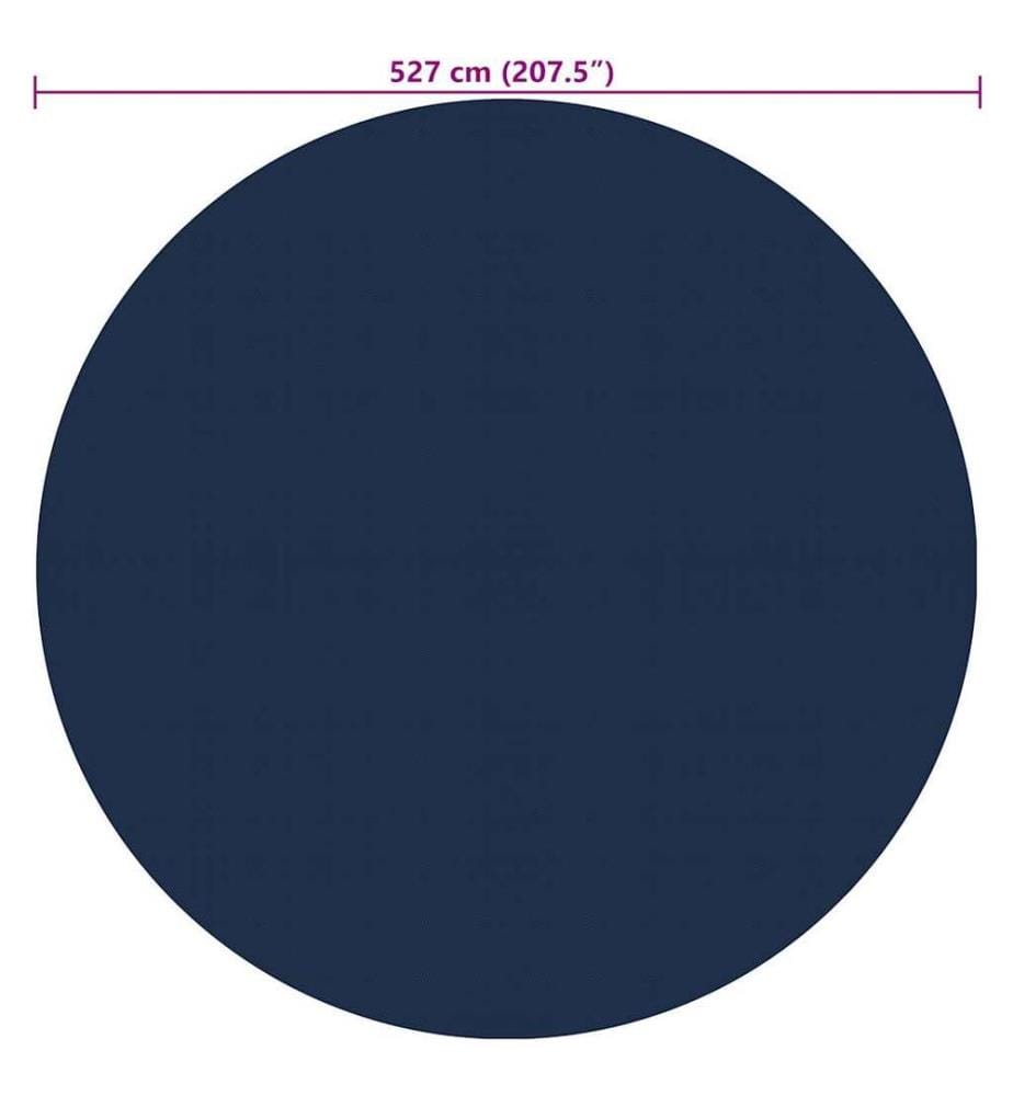 Film solaire de piscine flottant PE 527 cm Noir … | DeinDeal