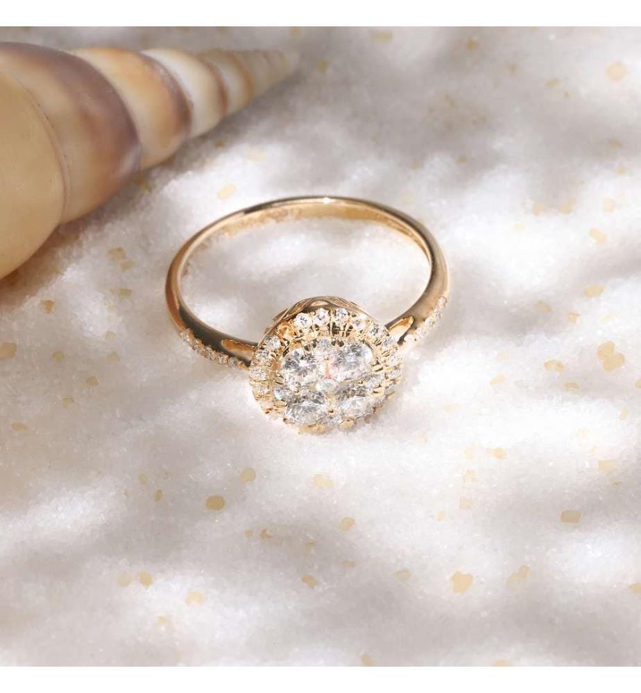 Le Diamantaire Ring Pompadour - Gelbgold 375/1000 | DeinDeal