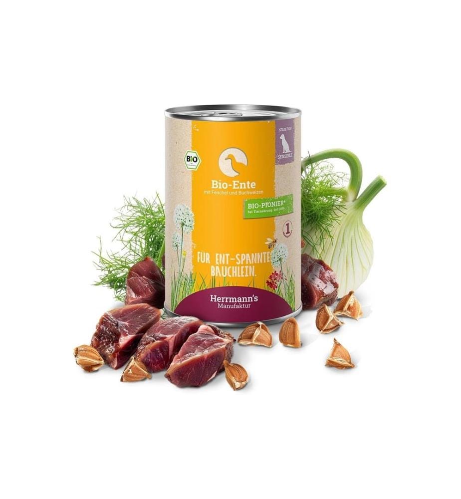HERRMANN'S - Nassfutter Bio Ente mit Fenchel und… | DeinDeal