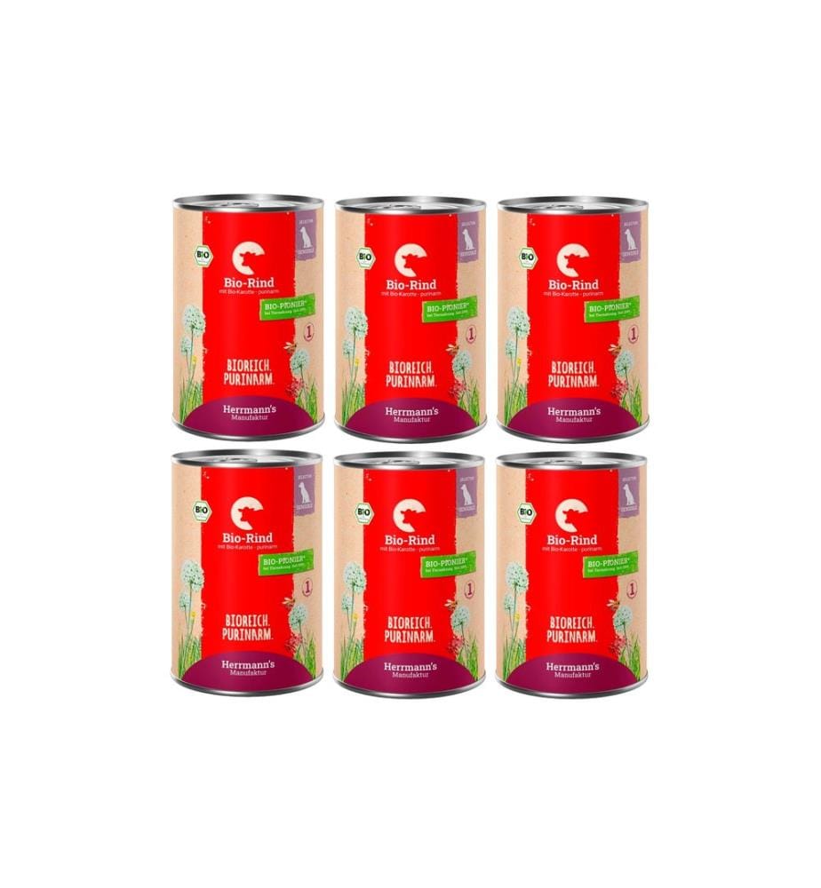 HERRMANN'S - Nassfutter Bio Rind mit Karotten – … | DeinDeal