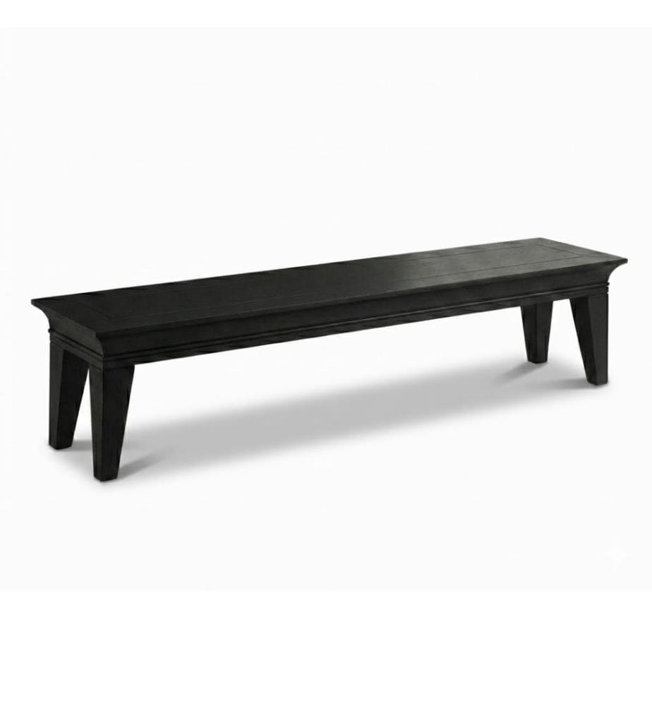 Stones Panca Mdf Bank 200x43x45 cm - Schwarz | DeinDeal