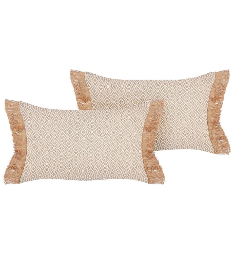 Dekokissen 2er Set BOATH 30 x 50 cm Beige Ohne M… | DeinDeal