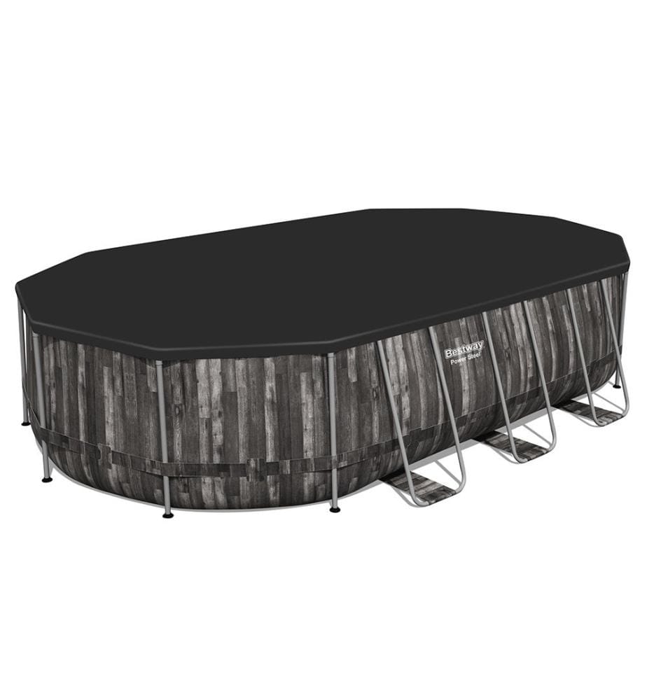 Bestway Power Steel Pool oval 610 x 366 x 122 cm | DeinDeal