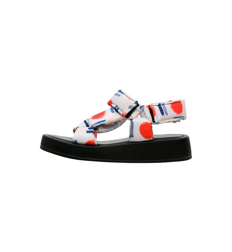 Dogo Mehrfarbige Keilsandalen aus veganem Leder … | DeinDeal