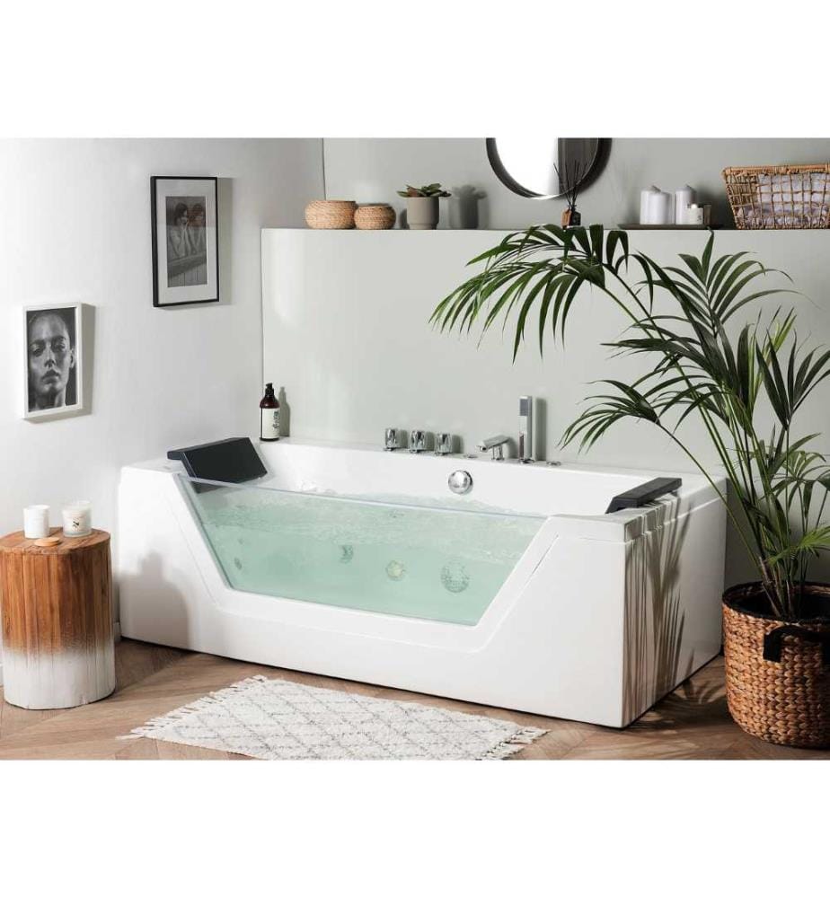 Whirlpool Badewanne Eckmodell mit LED SAMANA 162… | DeinDeal