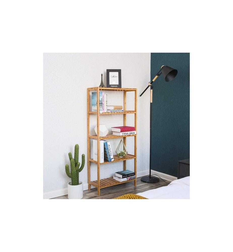 Songmics - Regal 60 cm x 130 cm, Bambus/Nature | DeinDeal