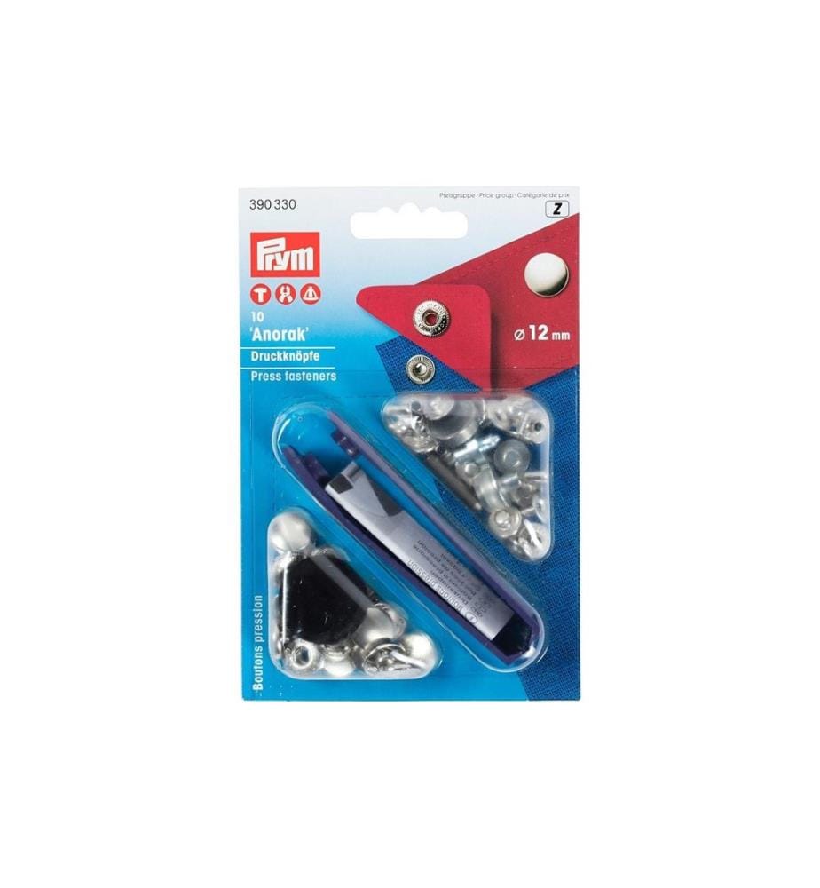 PRYM - Druckknöpfe Anorak 12 mm, 10 Stück | DeinDeal