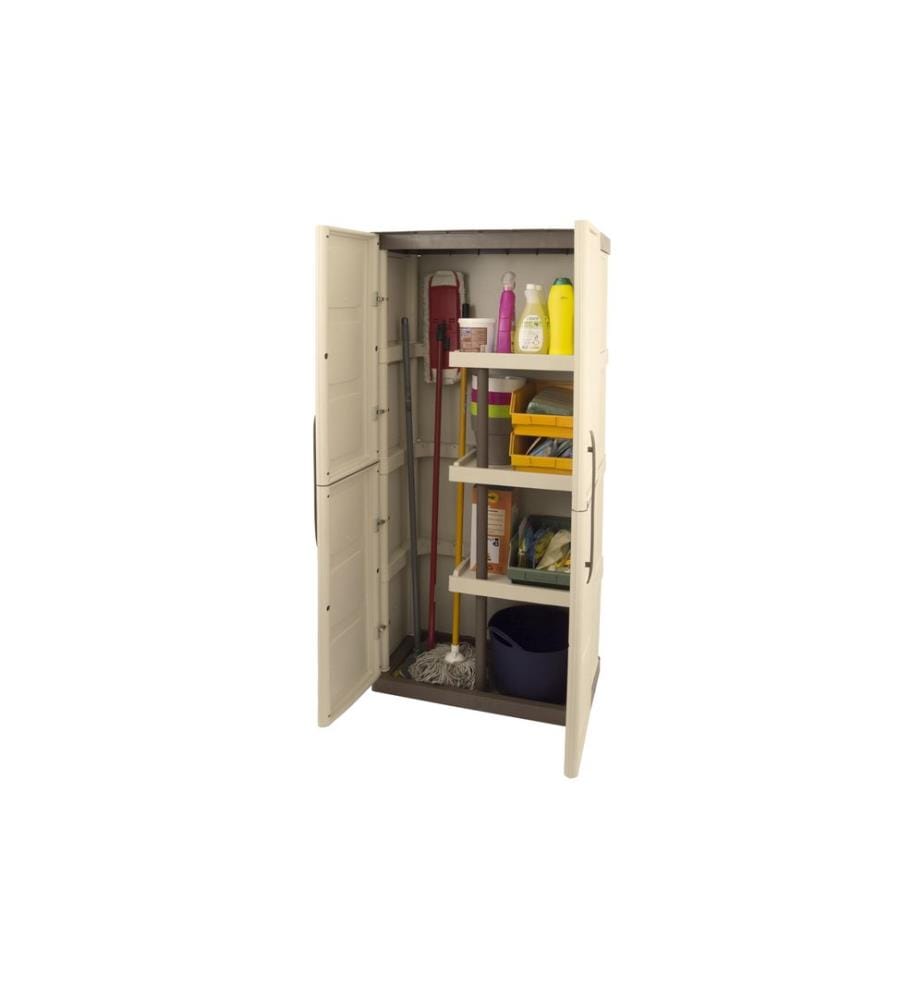Art Plast - Gartenschrank Taupe/Elfenbein | DeinDeal