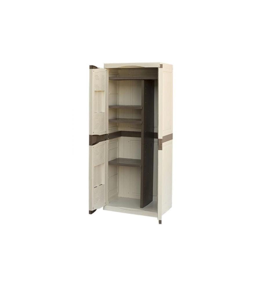 Art Plast - Gartenschrank Beige/Braun | DeinDeal