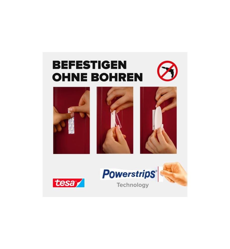 TESA - Klebehaken Powerstrips Haken XL Oval Weis… | DeinDeal
