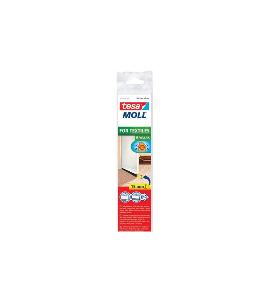 TESA - Türdichtschiene MOLL Textiles 1 m x 43 mm | DeinDeal