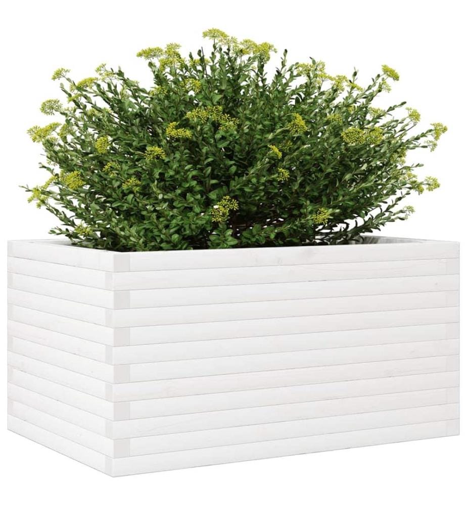 Vidaxl Pflanzkübel Weiss 90x60x46 cm Massivholz … | DeinDeal