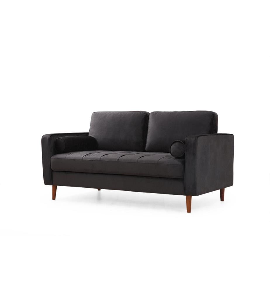 ATELIER DEL SOFA 2-Sitzer-Sofa, schwarz, Eiche, … | DeinDeal