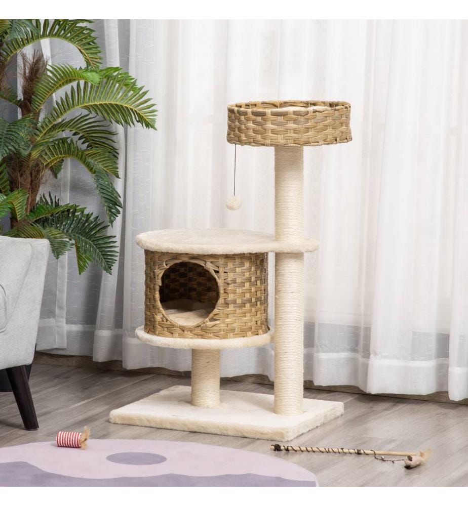Jamb Kratzbaum Rattan Katzenbaum Kletterbaum Höh… | DeinDeal