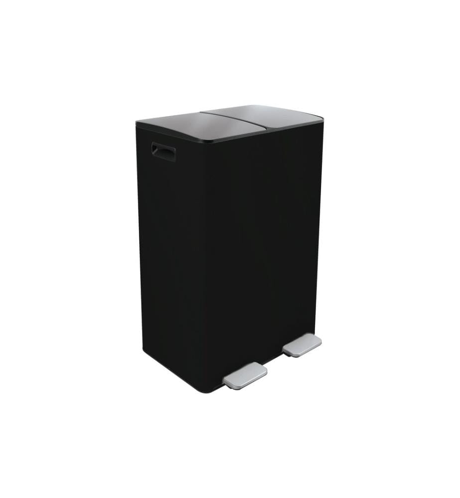 SPIRELLA - Treteimer Aliya Matt 2 x 30 l, Schwarz | DeinDeal