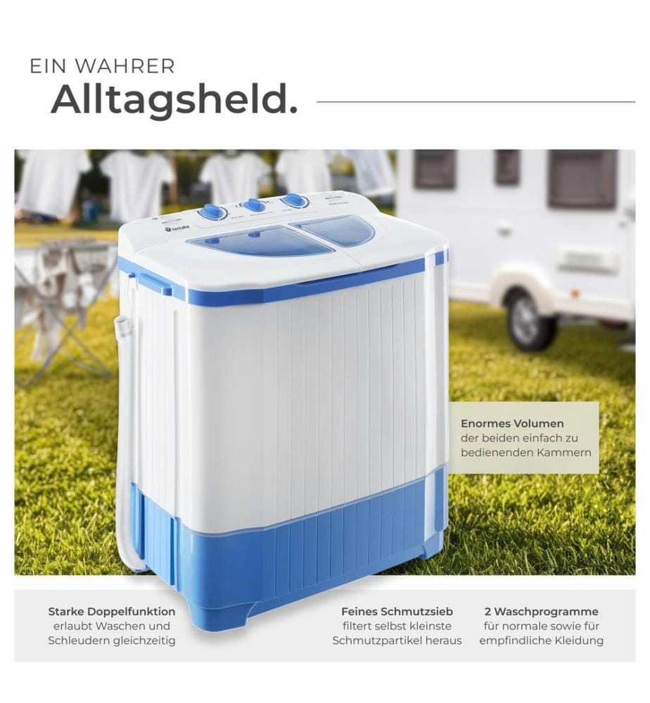 Mini-Waschmaschine 4,5 kg mit Wäscheschleuder 3,… | DeinDeal
