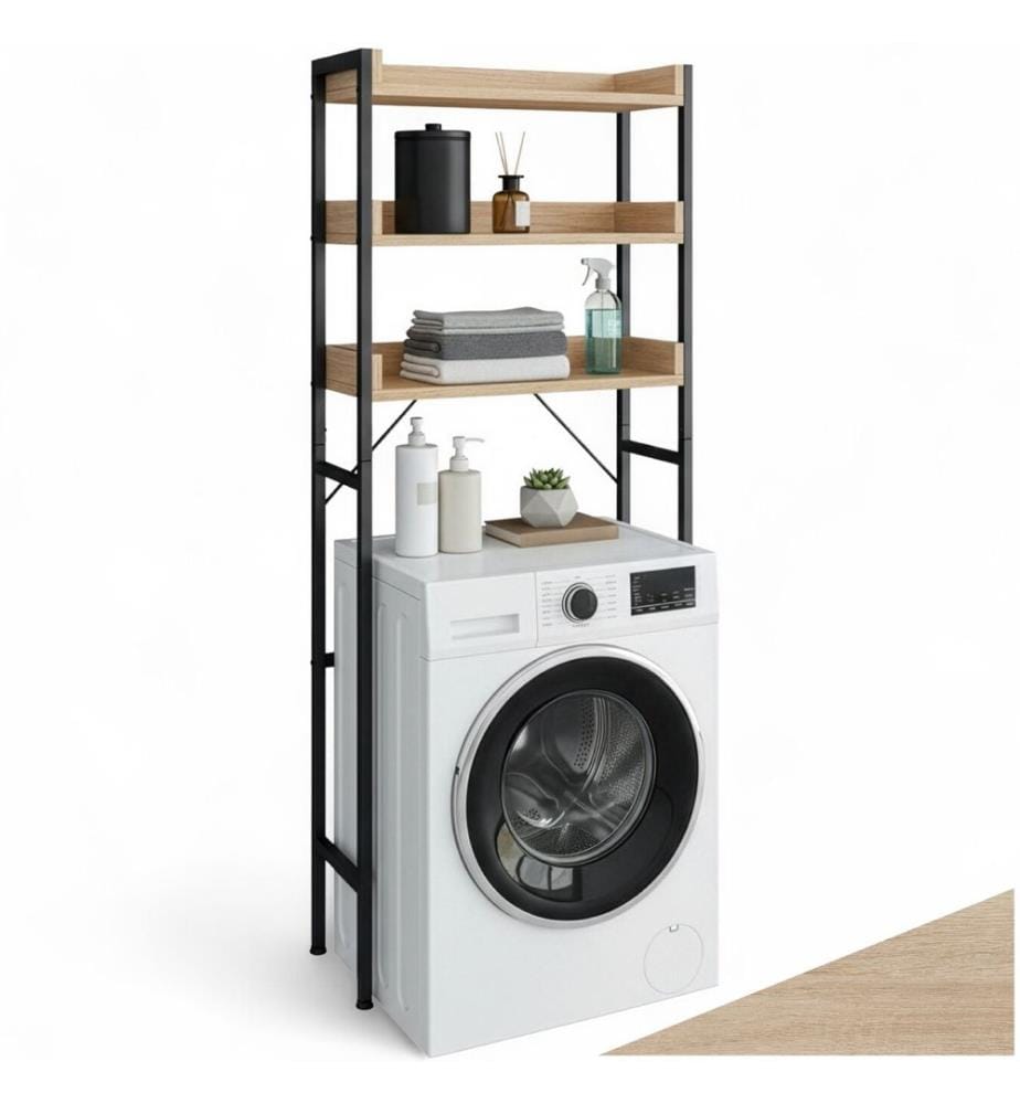 Badezimmerregal Seattle - 67 x 25 x 165,5 cm, In… | DeinDeal