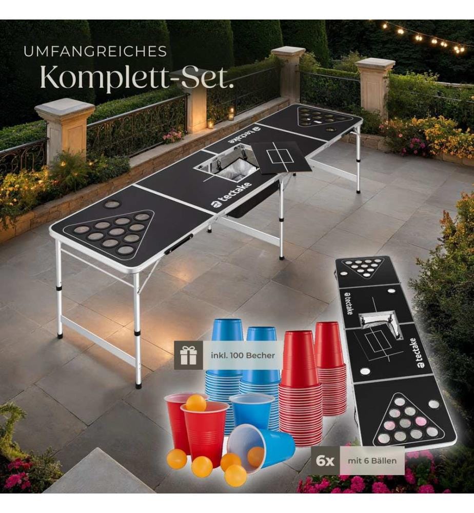 Bierpongtisch Beer Ball Blitz höhenverstellbar u… | DeinDeal