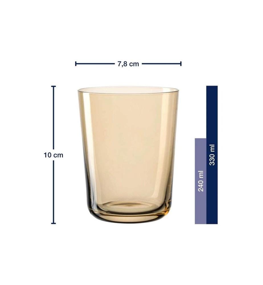 LEONARDO - Trinkglas Leggero 240 ml, Tosca, 4 St… | DeinDeal