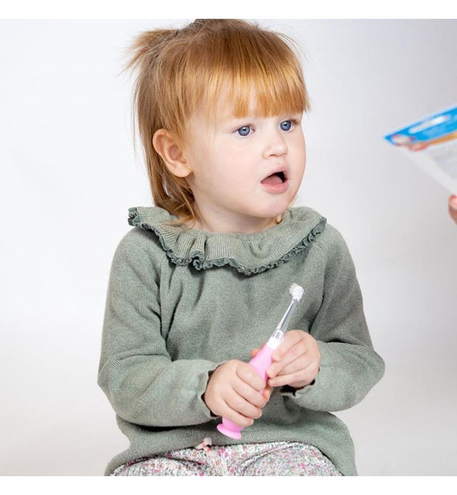 Brush-Baby Elektrische Zahnbürste BabySonic pink | DeinDeal
