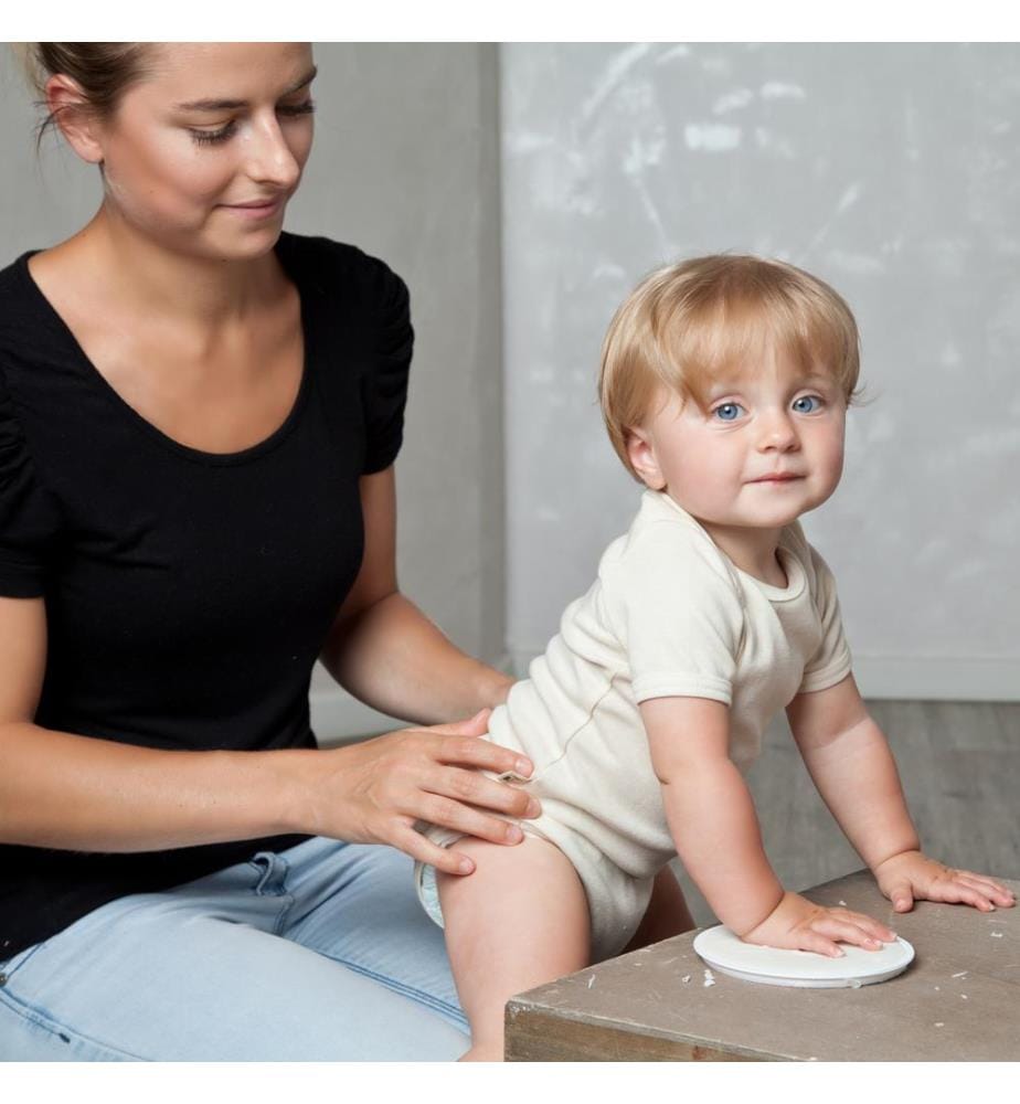 Grün Specht Bio-Baby-Abdruckset mit 1 Dose Abdru… | DeinDeal