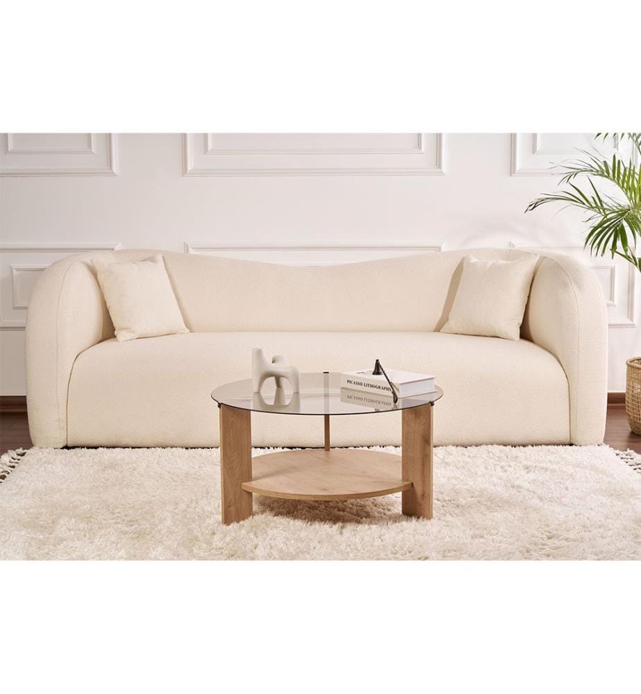 Homitis Couchtisch, Saphir-Eiche, Rauchglas, 100… | DeinDeal