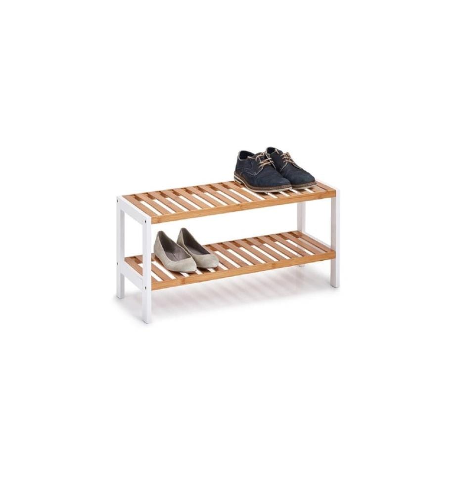 ZELLER - Present Schuhregal mit 2 Ablagen Nature… | DeinDeal