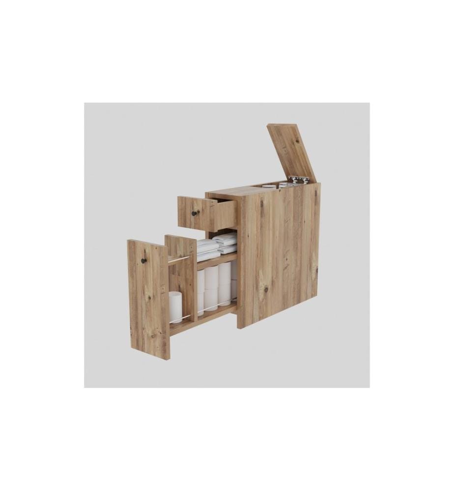 Woody Fashion - Badezimmerregal Calencia 19 x 55… | DeinDeal