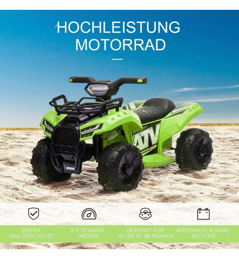 Elektro-Quad Elektroauto Kinderauto Grün | DeinDeal