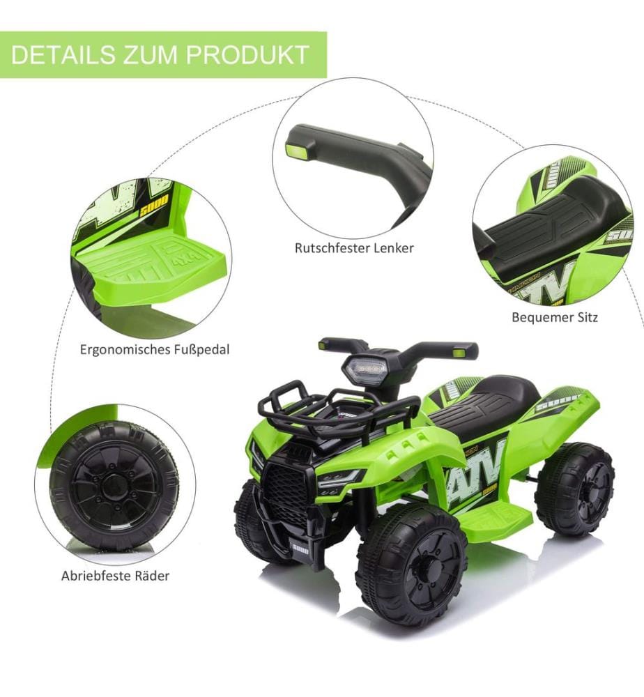 Elektro-Quad Elektroauto Kinderauto Grün | DeinDeal