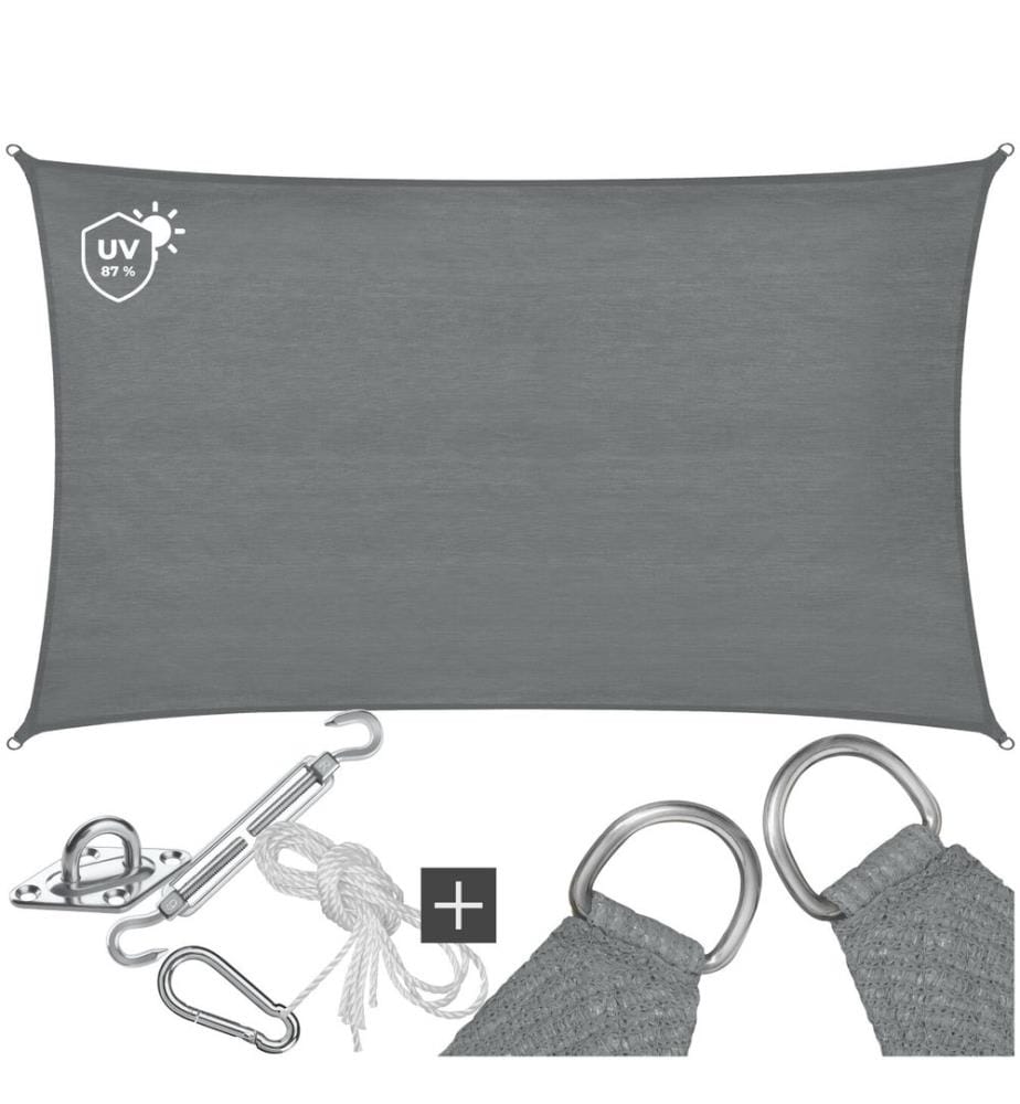 TecTake Sonnensegel Sunny, wetterfestes HDPE-Mat… | DeinDeal