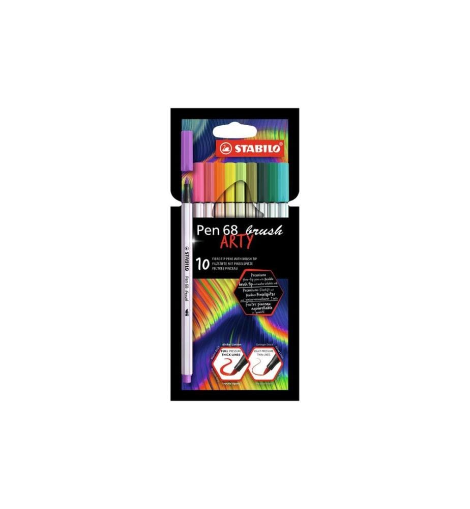 STABILO STABILO - Pen 68 brush ARTY 10er Etui | DeinDeal