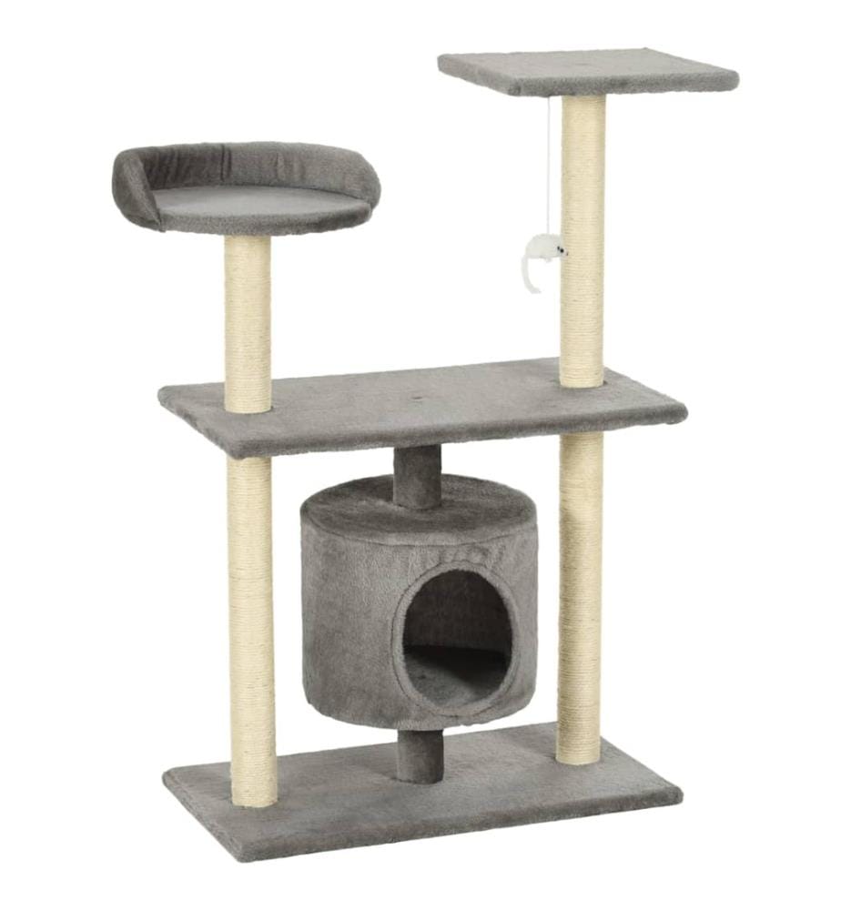 Vidaxl Katzen-Kratzbaum Sisal 95 cm Grau | DeinDeal