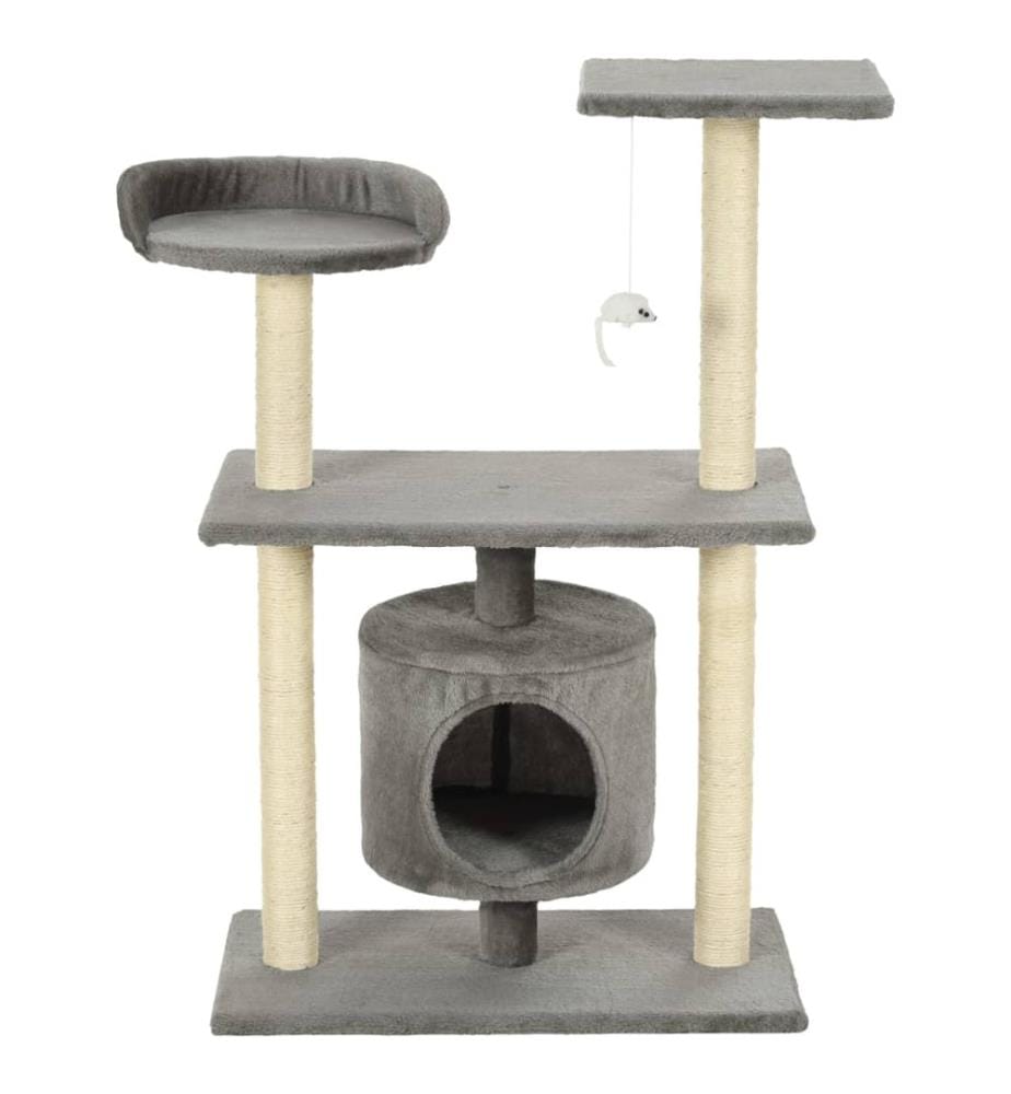 Vidaxl Katzen-Kratzbaum Sisal 95 cm Grau | DeinDeal