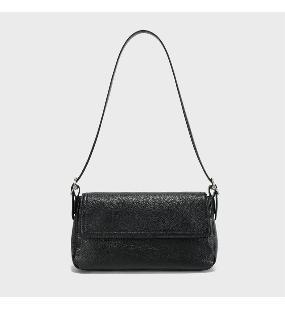 Cilela Baguette-Tasche aus Premium-Leder - Schwa… | DeinDeal