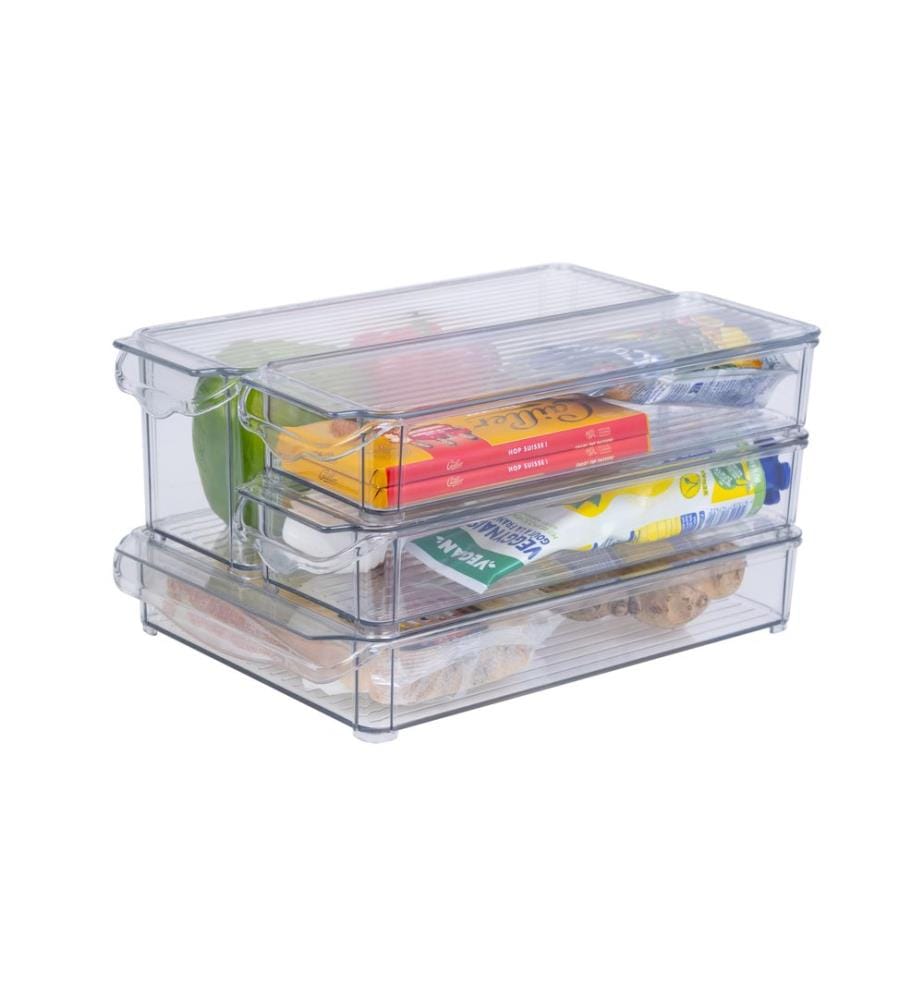 FTM - Kühlschrankorganizer 4-teilig, Transparent | DeinDeal
