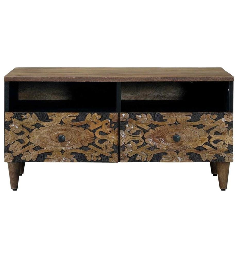 Vidaxl Couchtisch Braun 80 x 54 x 40 cm Massivho… | DeinDeal