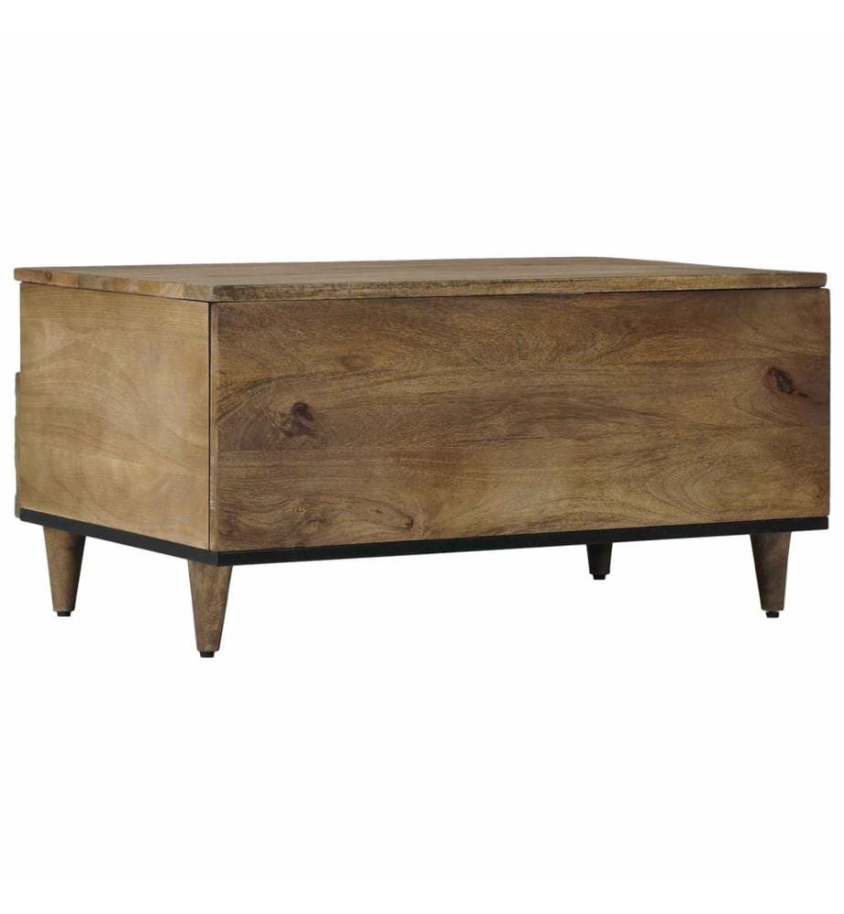 Vidaxl Couchtisch Braun 80 x 54 x 40 cm Massivho… | DeinDeal