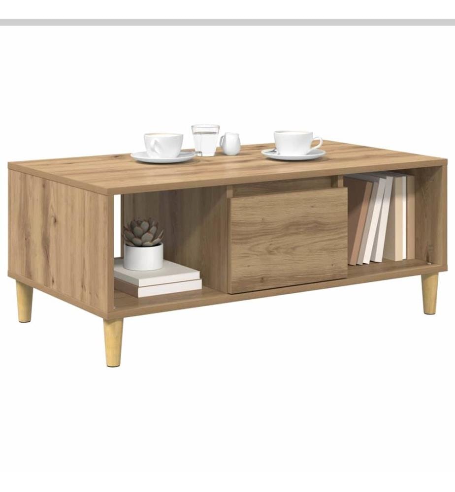 Vidaxl Couchtisch Artisan-Eiche 90 x 50 x 26,5 c… | DeinDeal