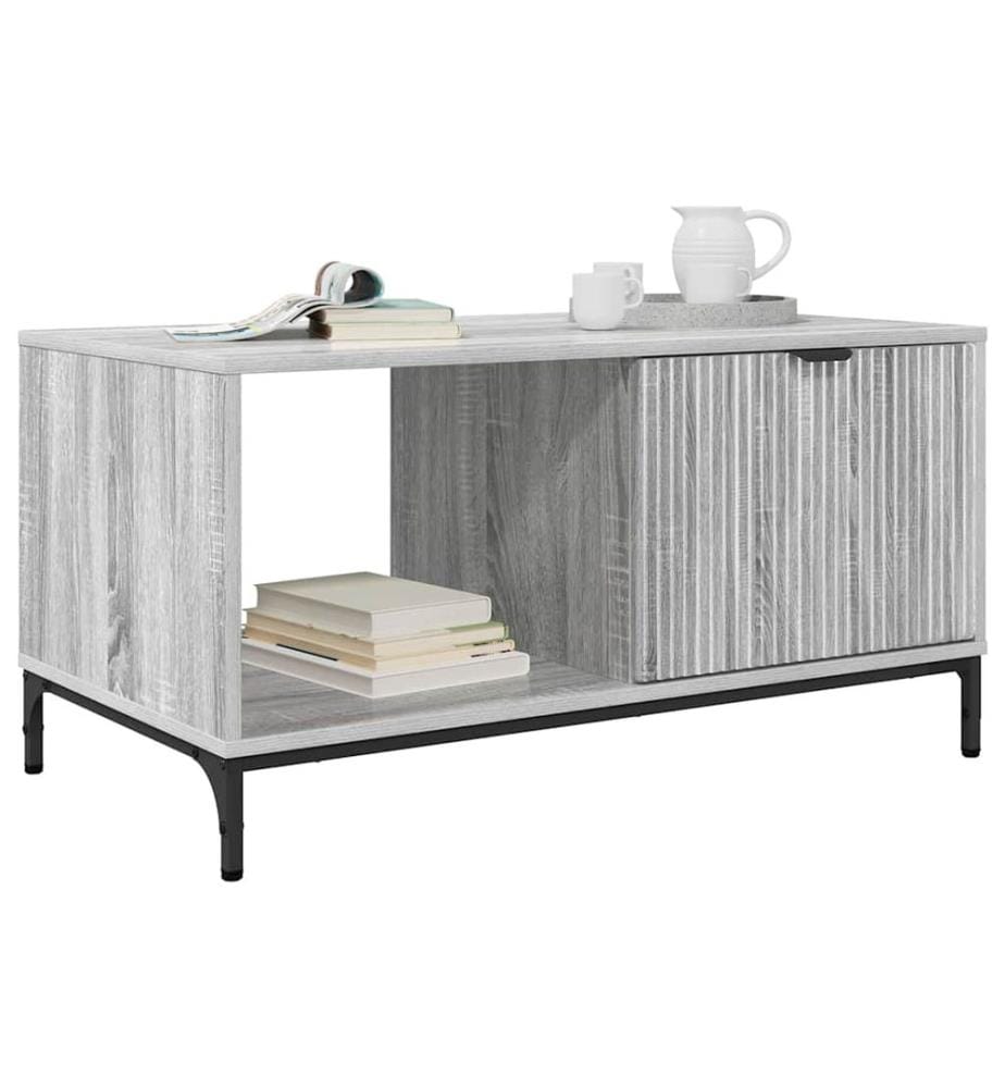 Vidaxl Couchtisch Graues Sonoma 90 x 49 x 46 cm … | DeinDeal